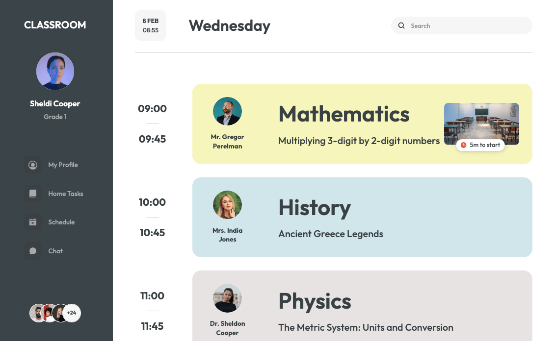 Cloneable Webflow eLearning Dashboard Template | Free Webflow Component